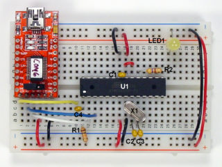 AT328P-PU_Minimal_Programming_Circuit_Breadboard | Microcontroller ...
