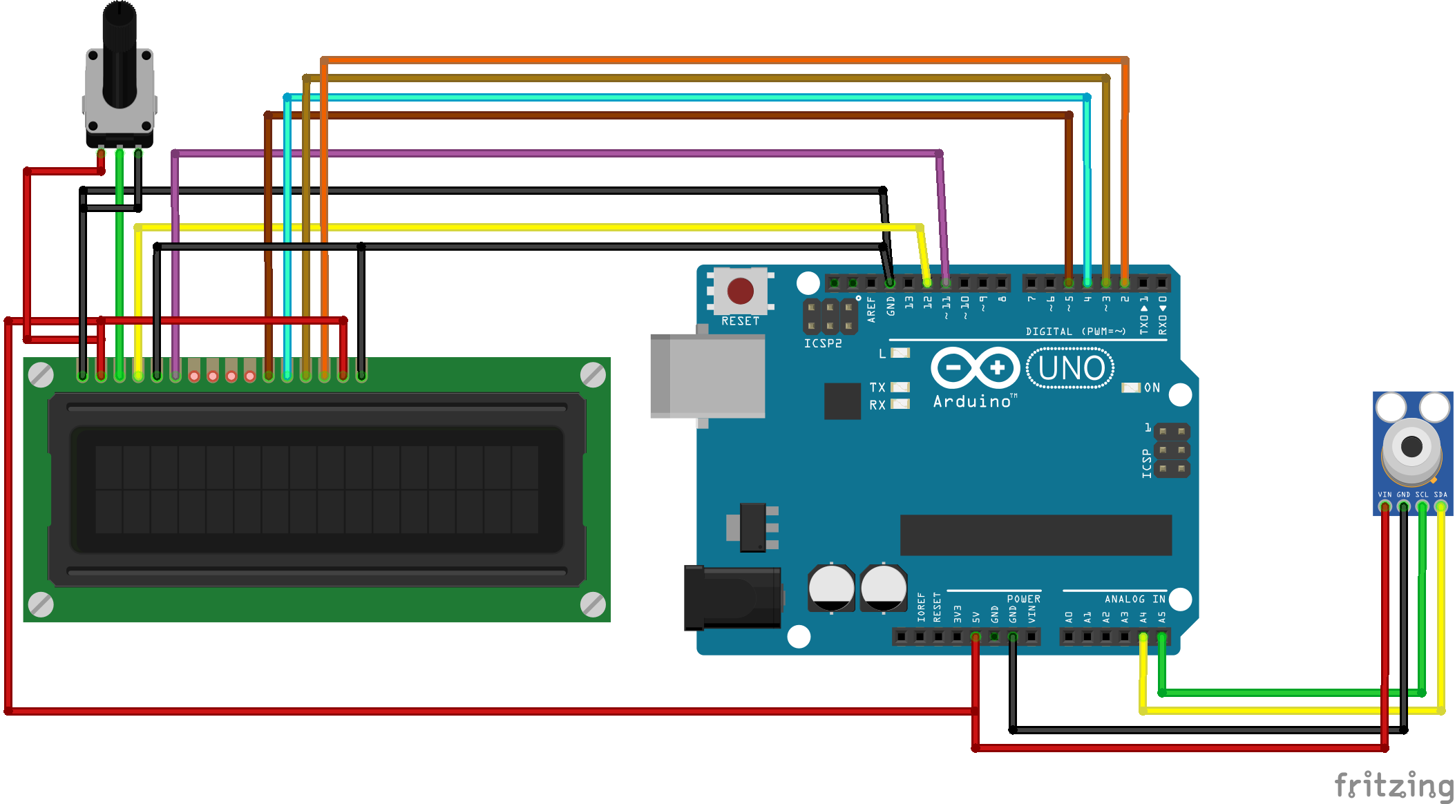 Arduino-MLX90614_LCD_16x2 | Microcontroller Tutorials